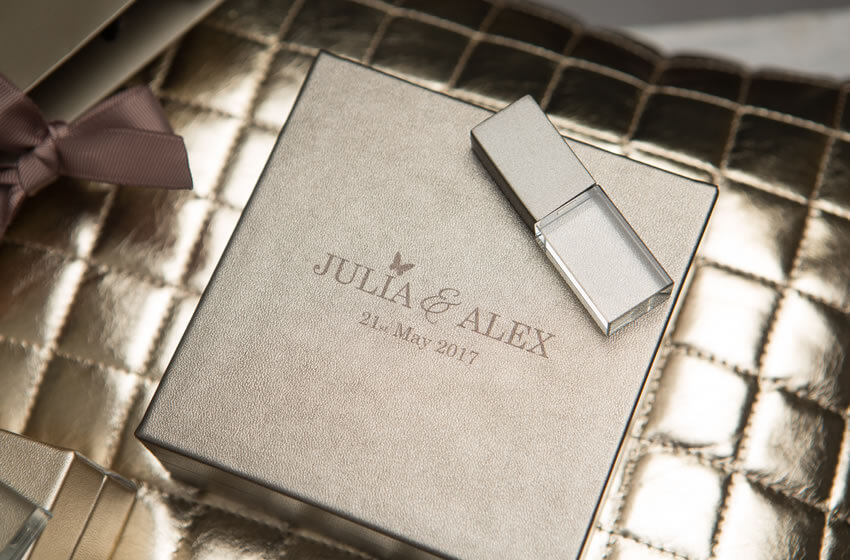 Premium Metallic USB Flash drive presentation box for Photographers | 3XM